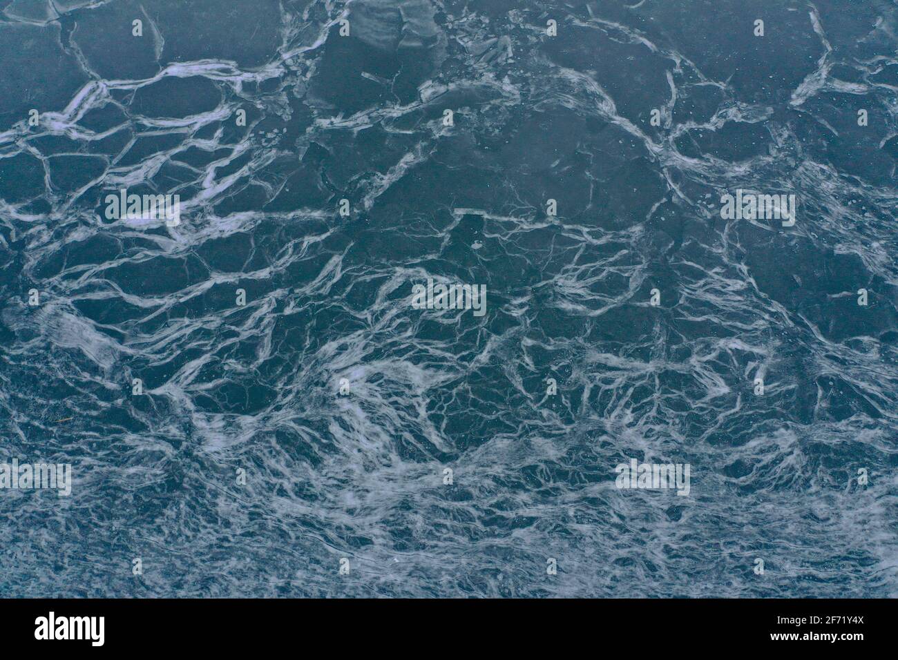 Aerial texture photography of ice, frozen sea, ocean, lake in the north ...