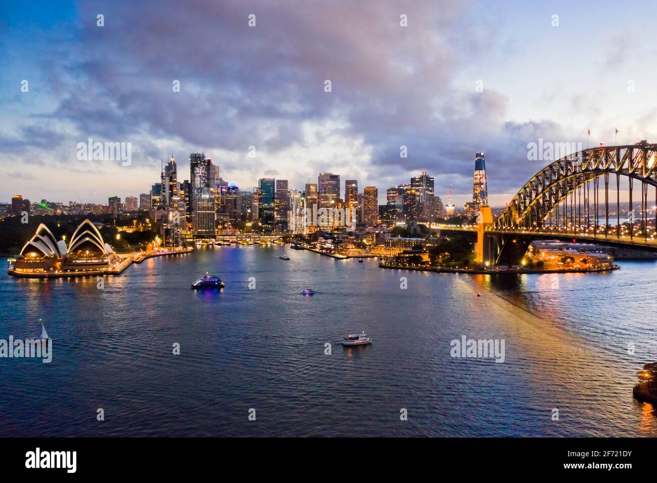 Sydney circular quay aerial hi-res stock photography and images - Alamy