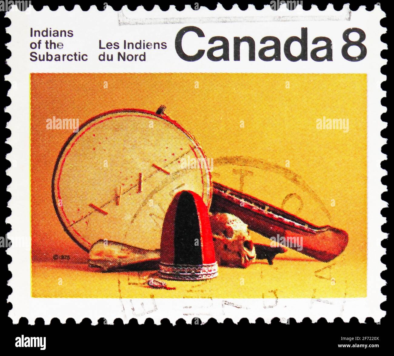 MOSCOW, RUSSIA - FEBRUARY 28, 2021: Postage stamp printed in Canada ...