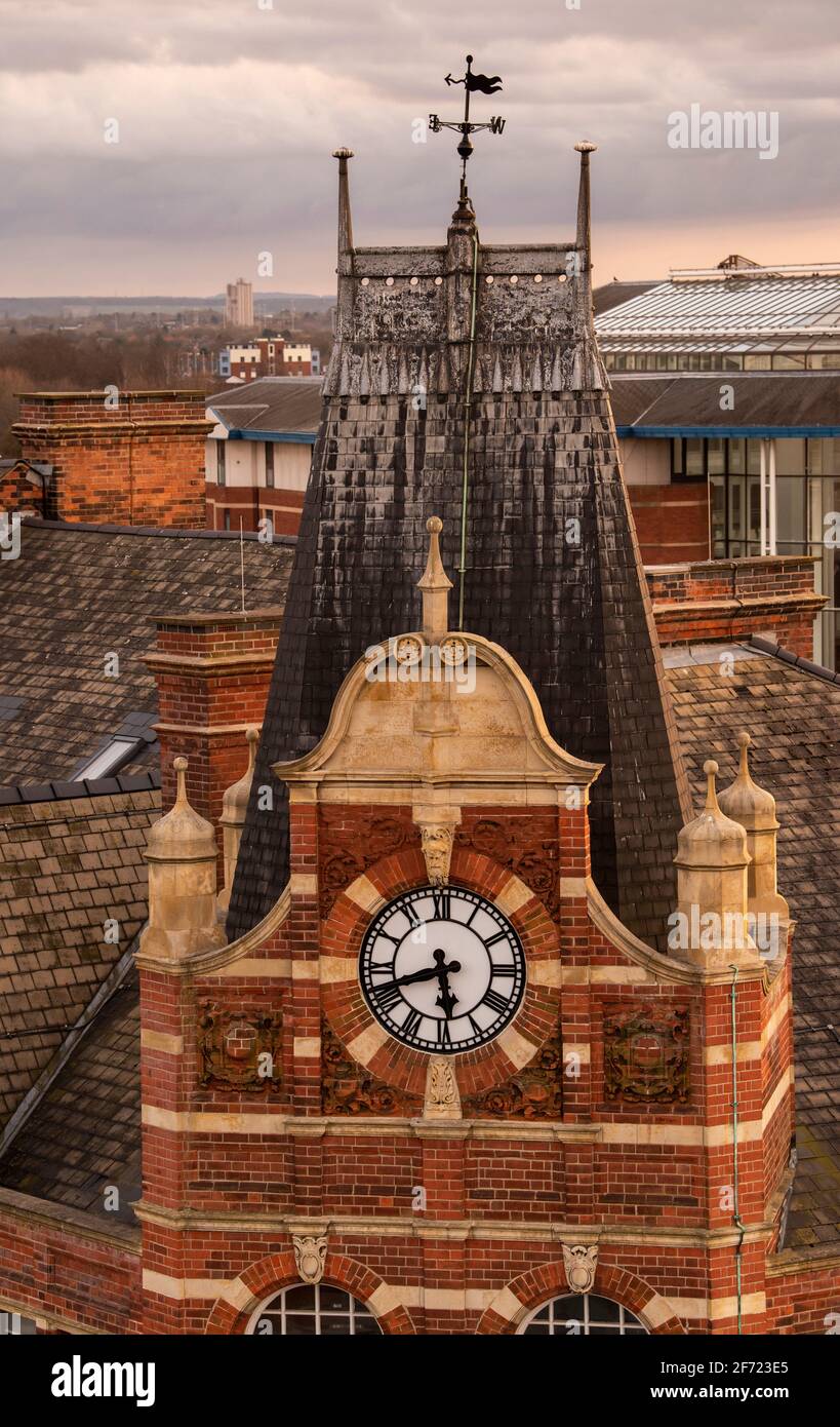 The clock tower on the Redmayne and Todd building Nottingham City ...