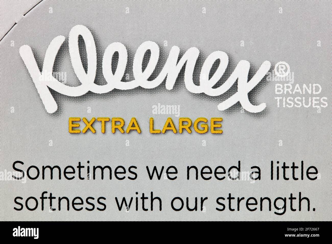 Kleenex Extra Large Tissues Stock Photo - Alamy