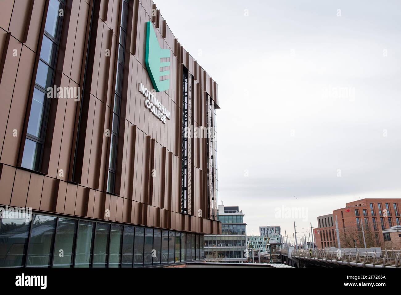The new Nottingham College City Hub, Nottinghamshire England UK Stock ...