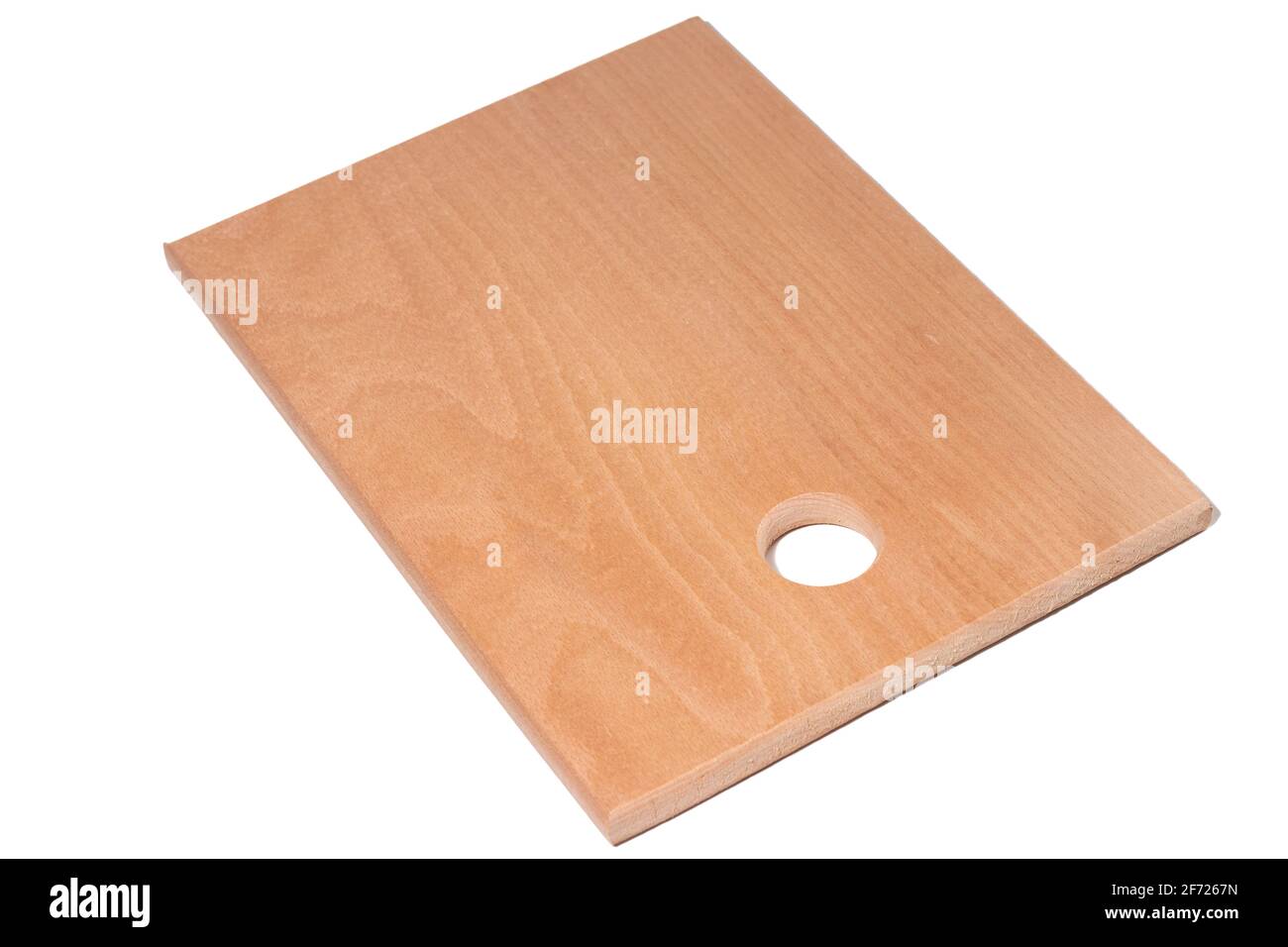 Wooden cutting board isolated on white background Stock Photo - Alamy