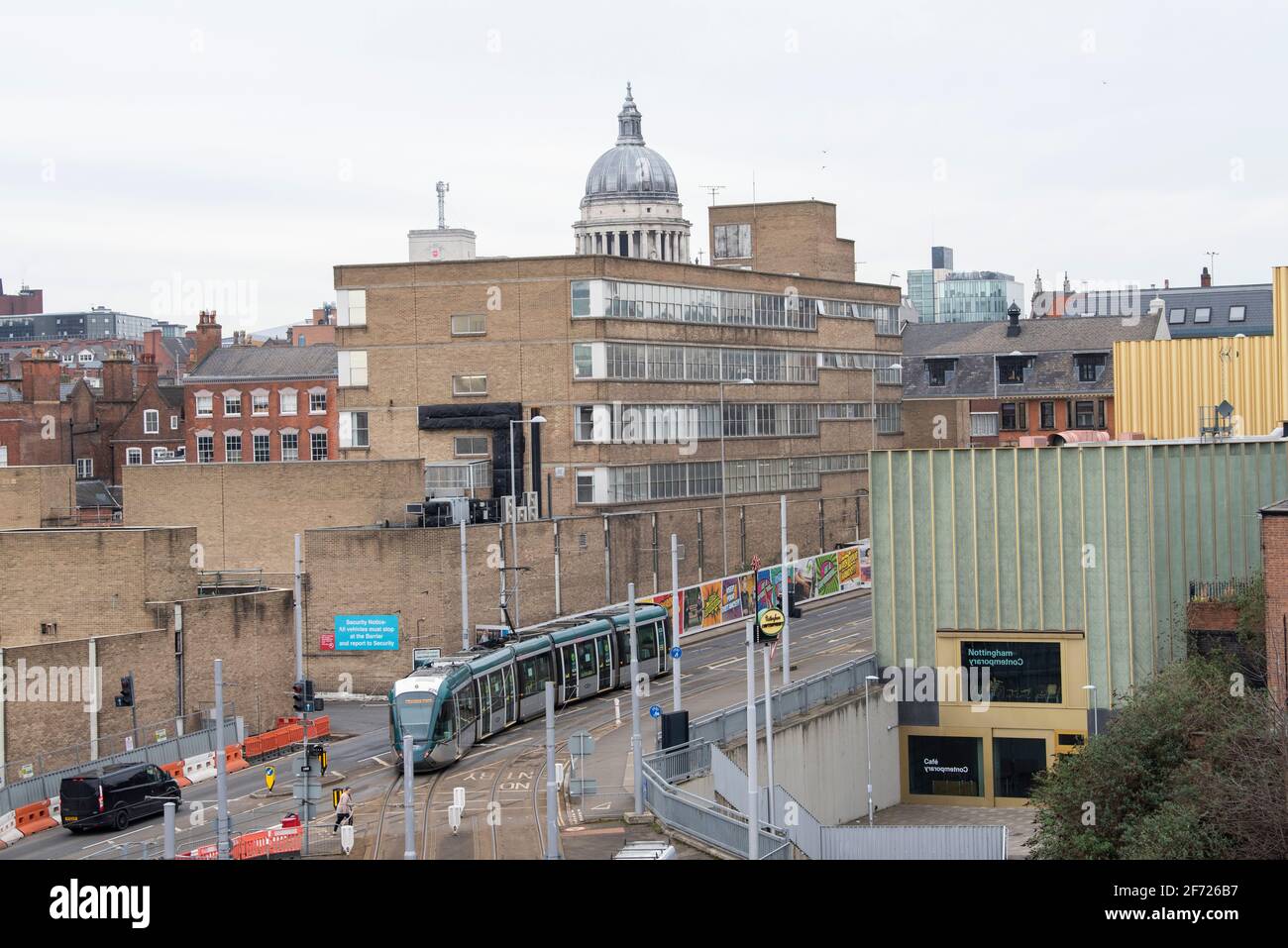Nottingham City, captured from the roof of the new Nottingham College ...