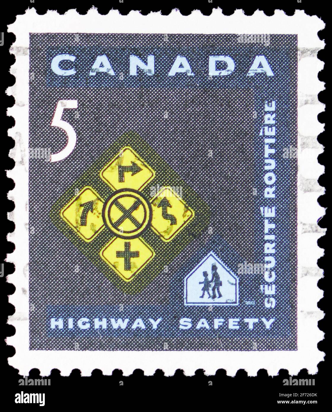 MOSCOW, RUSSIA - FEBRUARY 28, 2021: Postage stamp printed in Canada ...