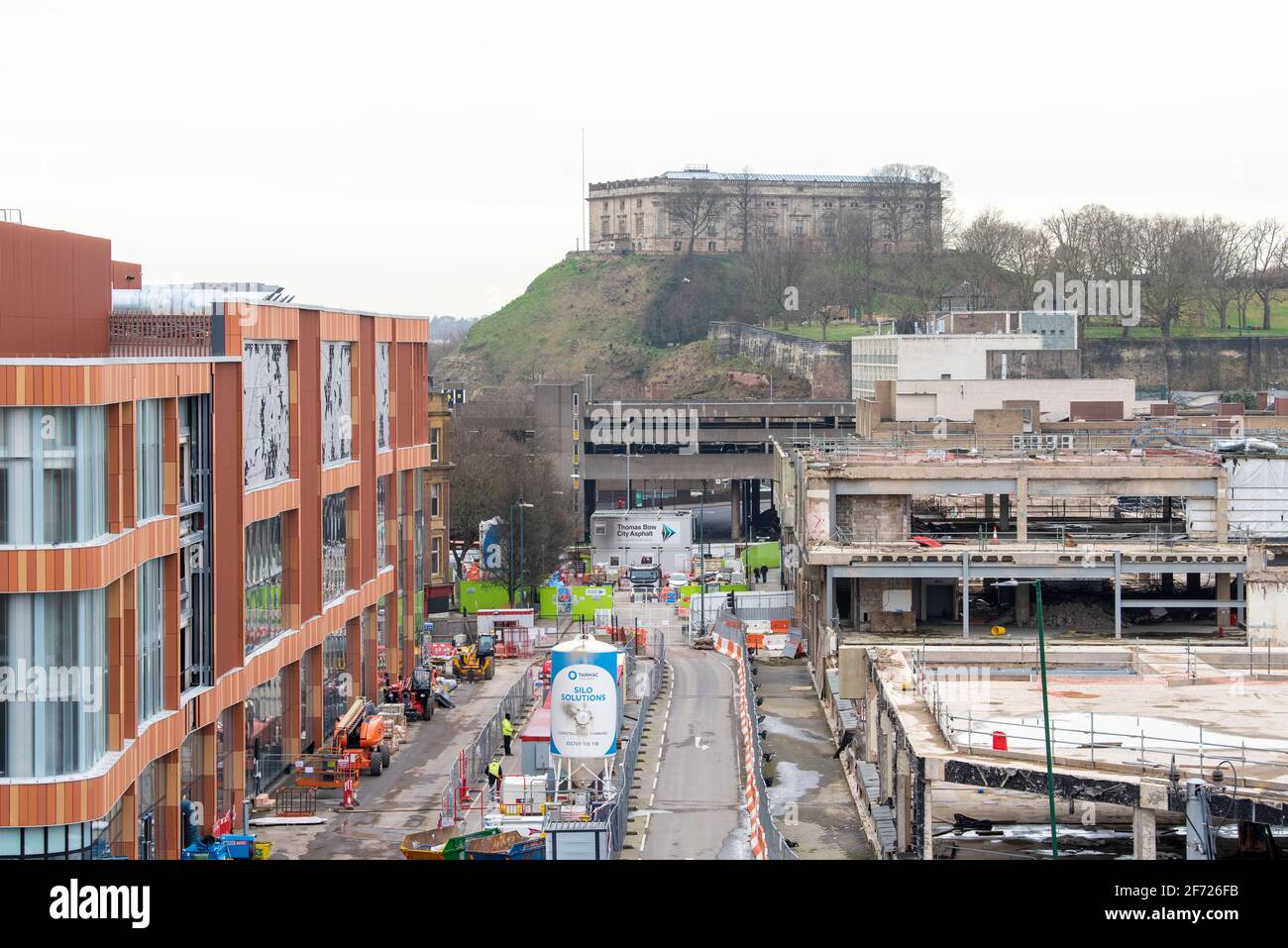 Collin Street and the Broadmarsh area of Nottingham City, captured from ...