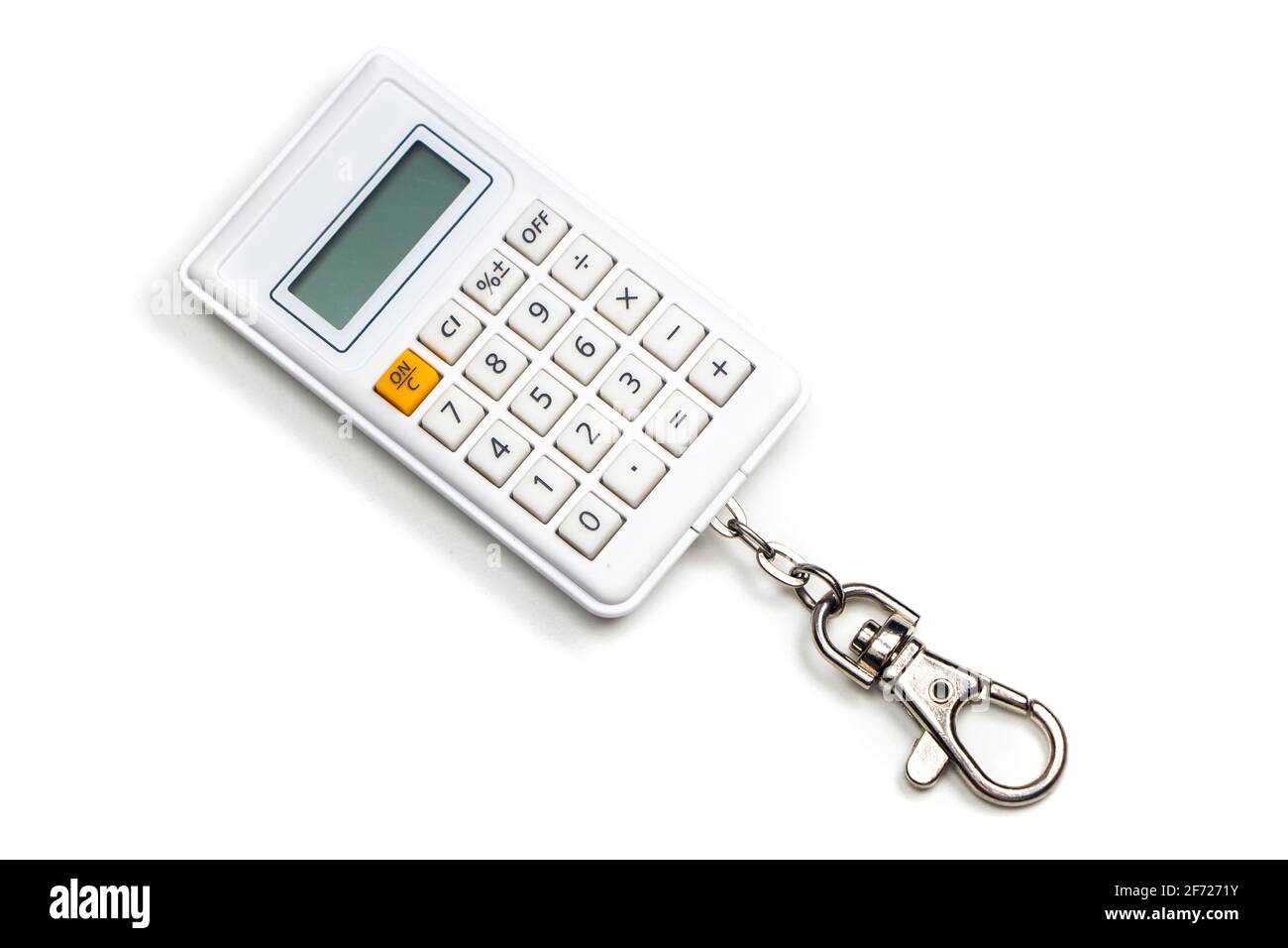calculator isolated on white background, device for calculating the ...