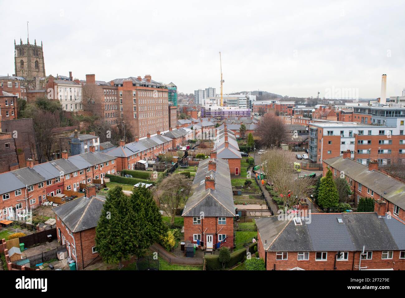 The Cliff Road / Narrow Marsh area of Nottingham City, captured from ...