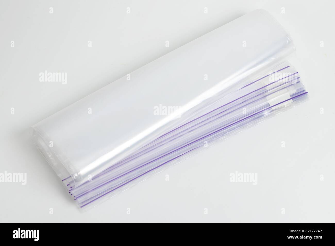 transparent plastic pack. isolated over white background Stock Photo ...