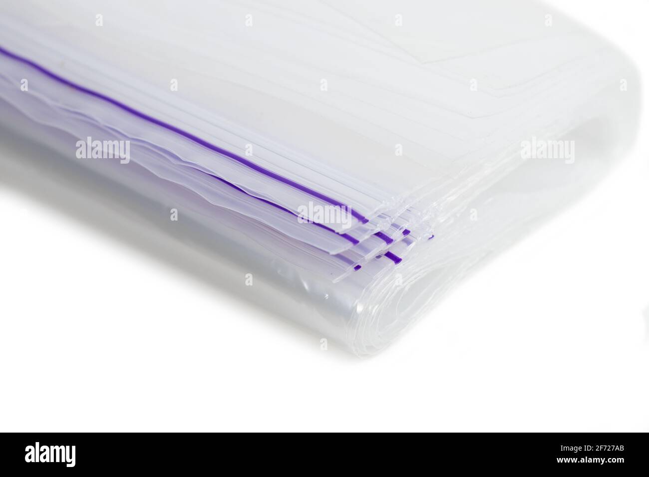 transparent plastic pack. isolated over white background Stock Photo ...