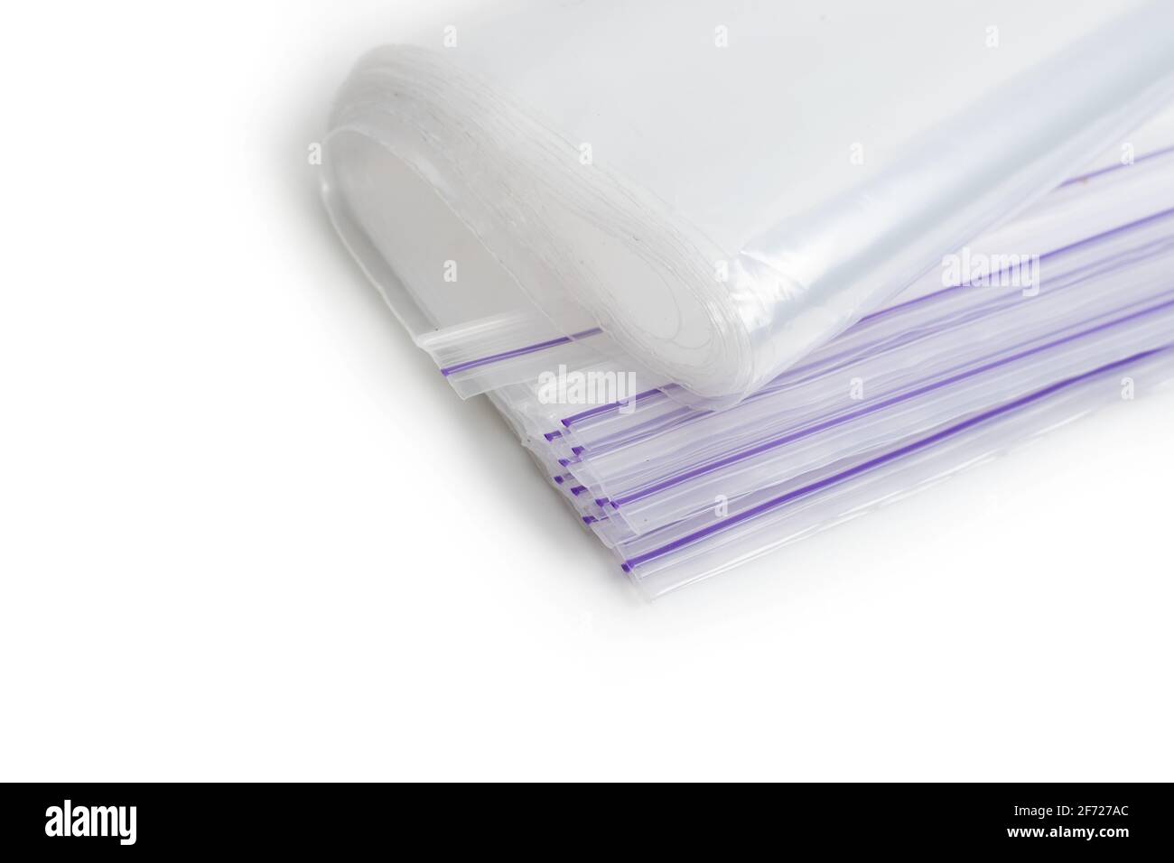 transparent plastic pack. isolated over white background Stock Photo ...