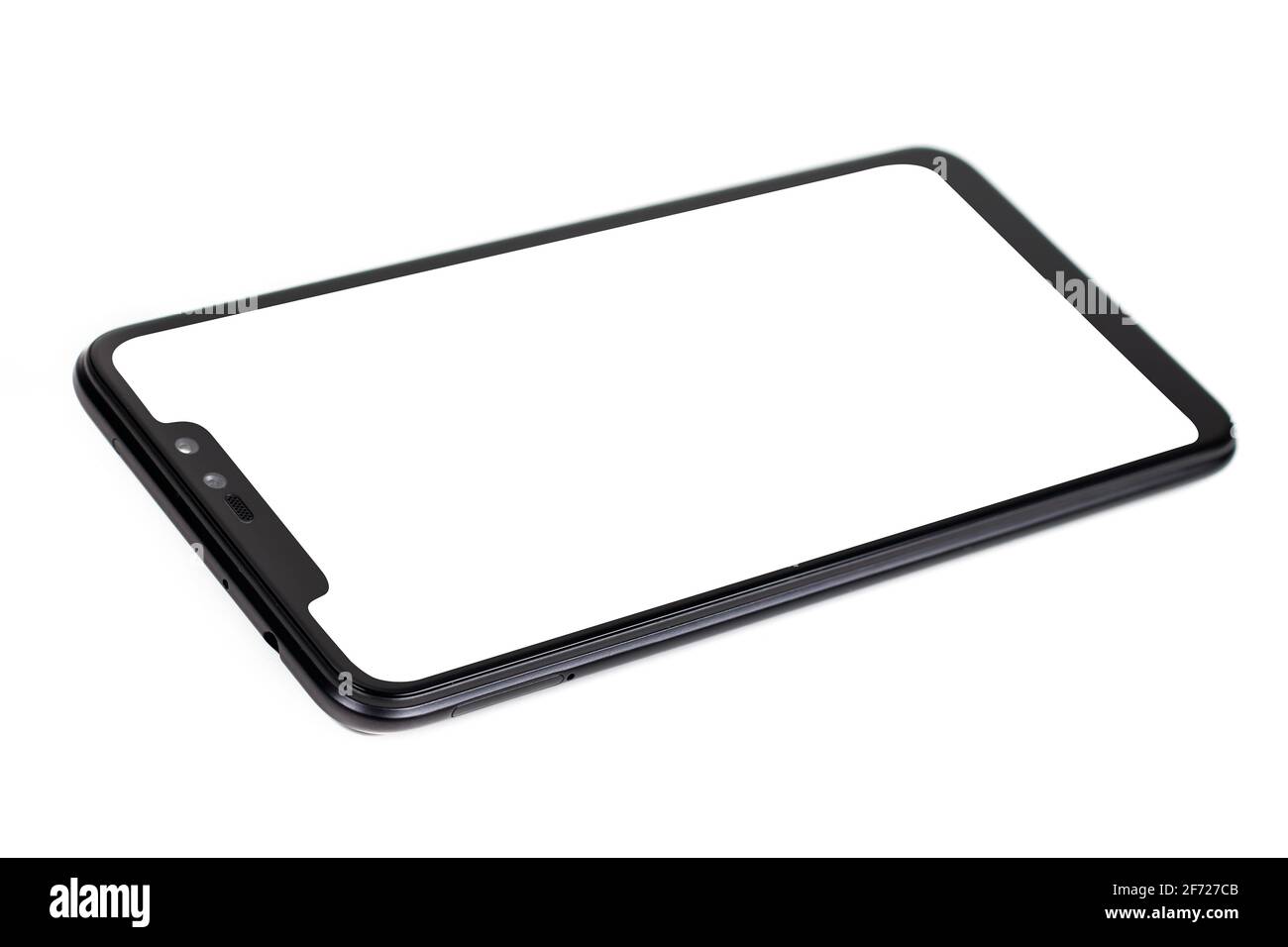 modern touch screen smartphone isolated on white background Stock Photo ...