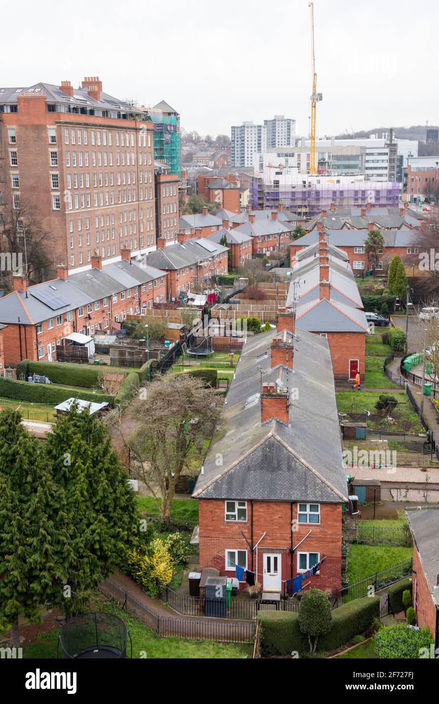 The Cliff Road / Narrow Marsh area of Nottingham City, captured from ...