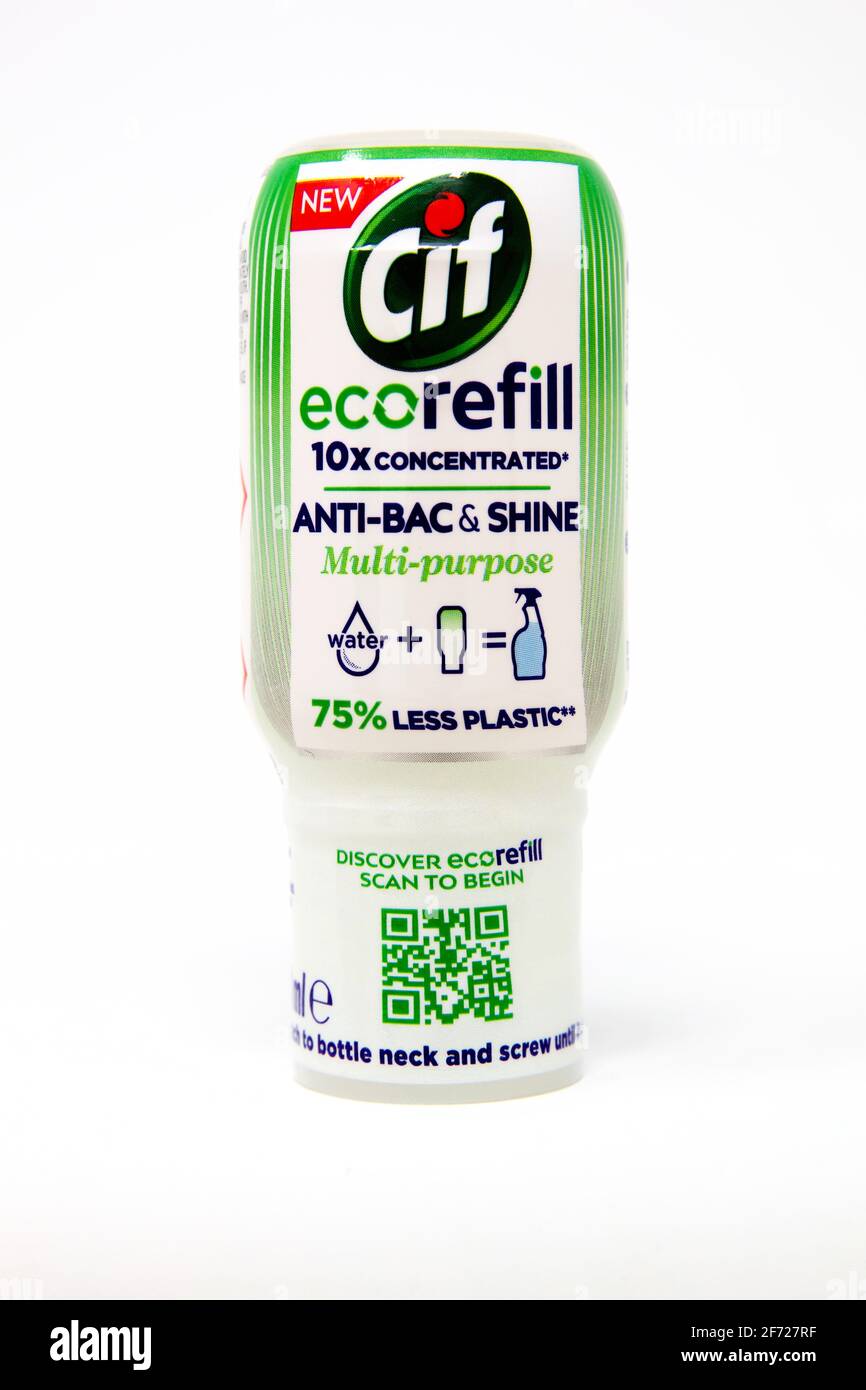 Cif Ecorefill Anti-Bacterial & Shine Multi Purpose 70Ml Stock Photo - Alamy