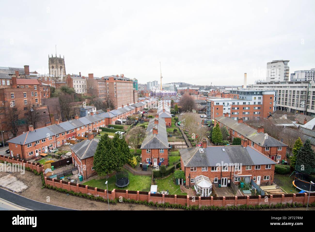The Cliff Road / Narrow Marsh area of Nottingham City, captured from ...