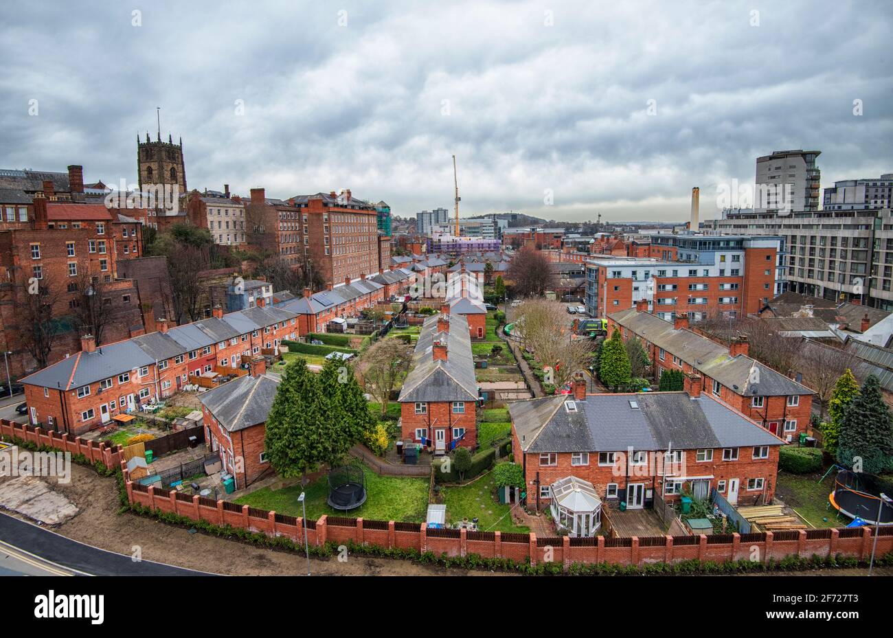 The Cliff Road / Narrow Marsh area of Nottingham City, captured from ...