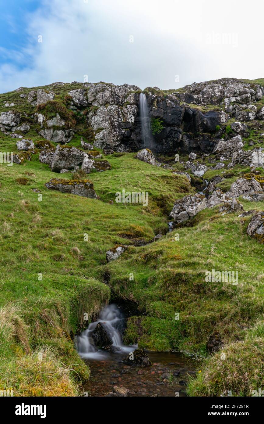 Faroe islands cascade river hi-res stock photography and images - Alamy