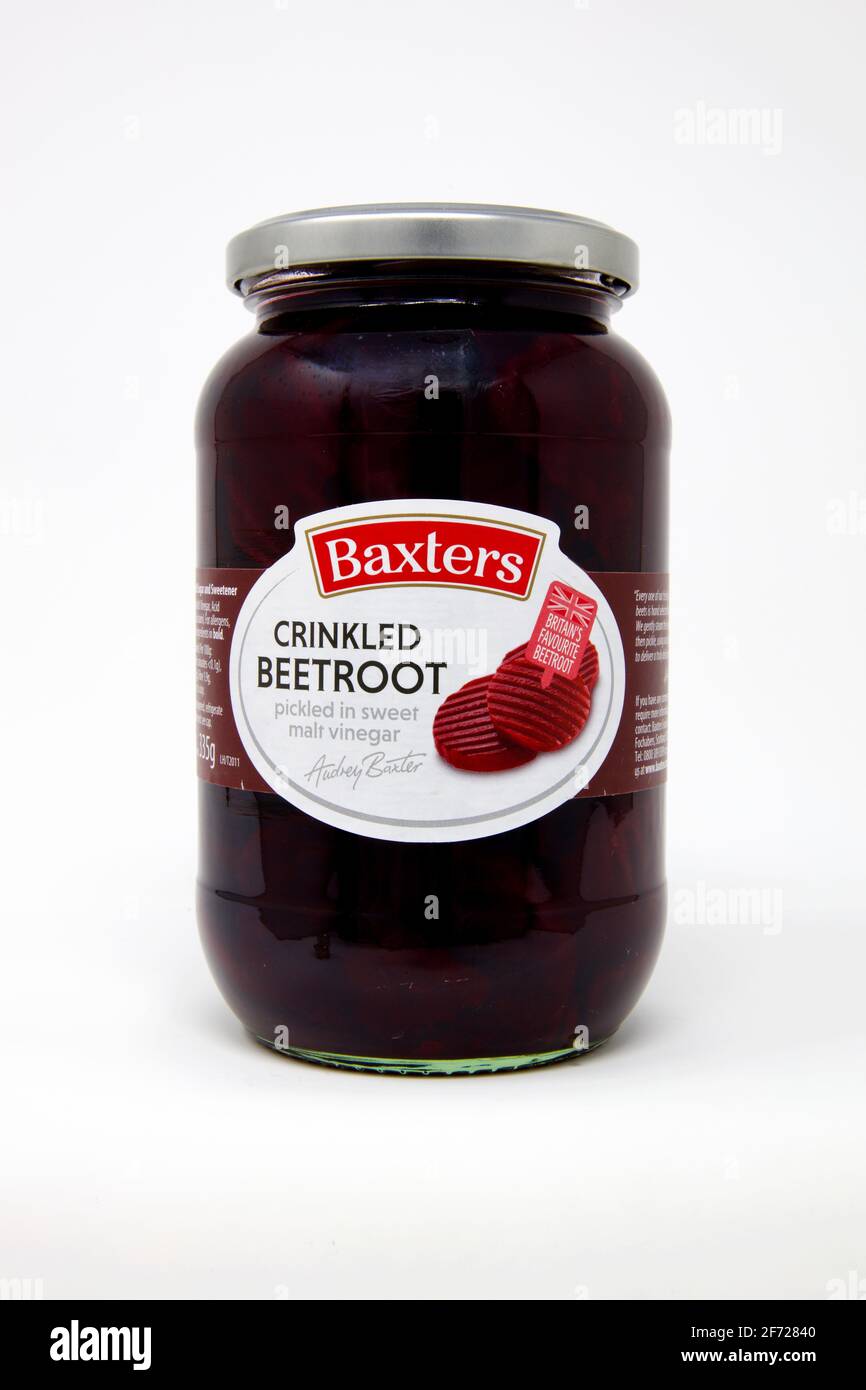 Baxters Crinkle Cut Beetroot Stock Photo - Alamy