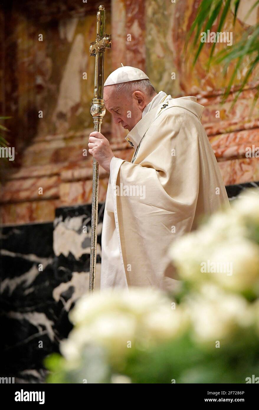 Vatican. 4th April, 2021. Vatican. 4th April, 2021. Handout photo ...