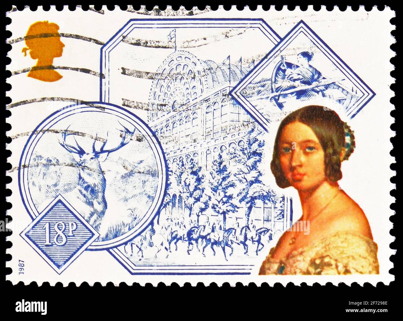 MOSCOW, RUSSIA - FEBRUARY 28, 2021: Postage stamp printed in United ...