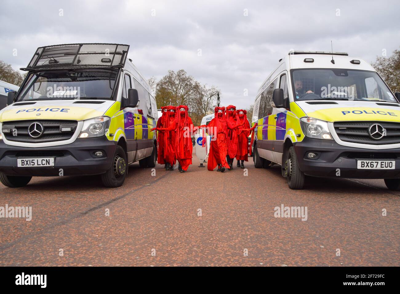 London, United Kingdom. 3rd April 2021. Extinction Rebellion's Red ...