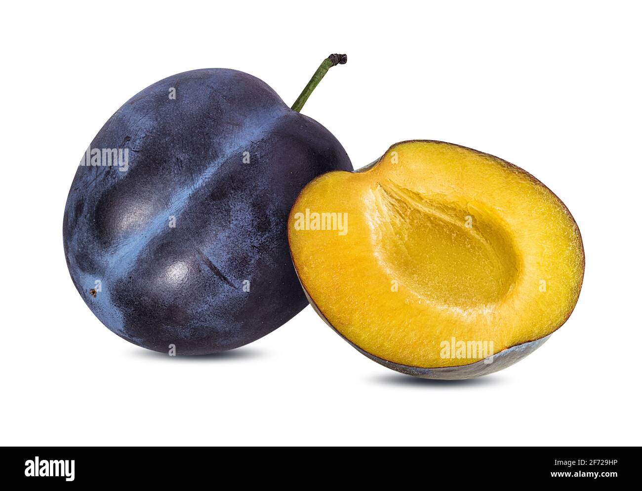 plum on a white background Stock Photo - Alamy