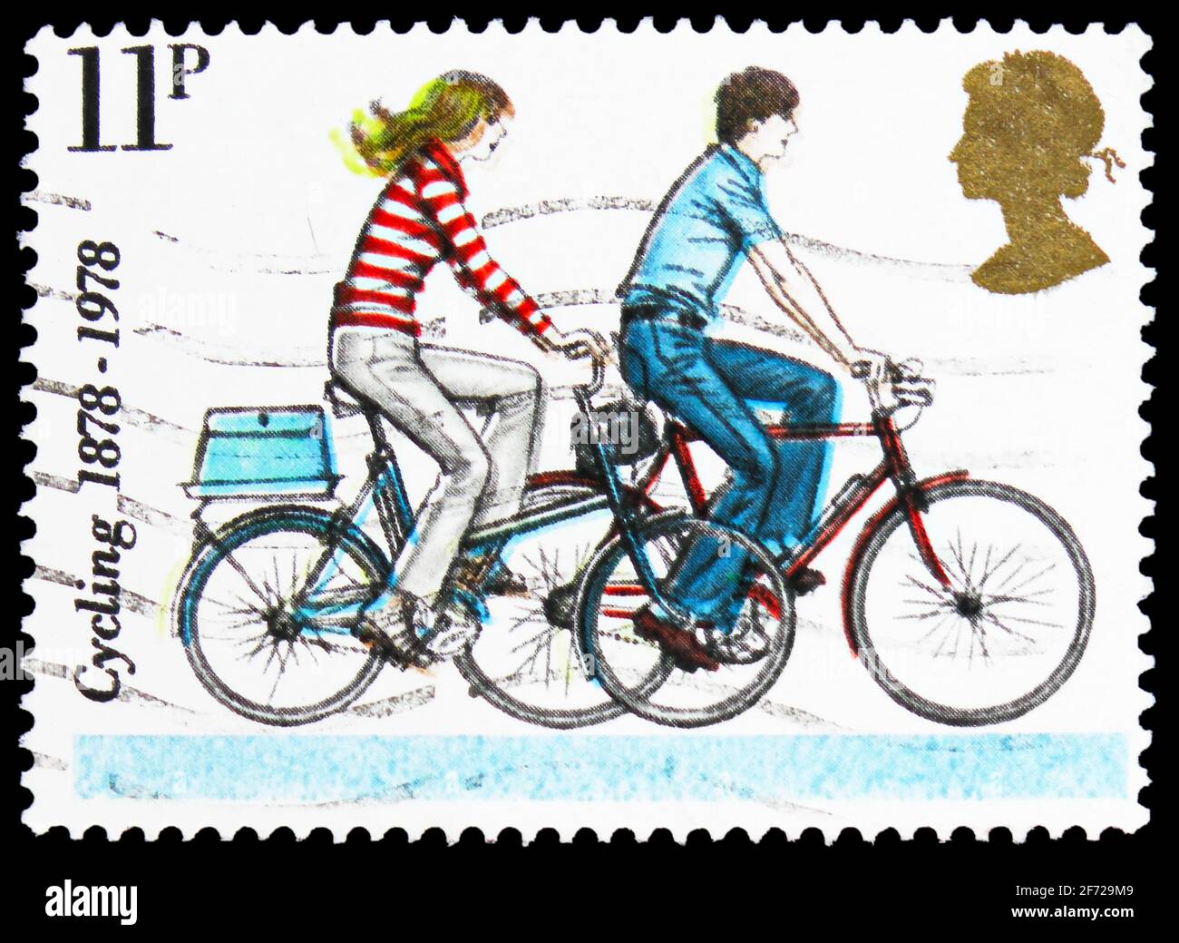 MOSCOW, RUSSIA - FEBRUARY 28, 2021: Postage stamp printed in United ...