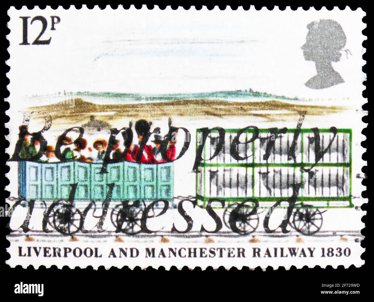 Liverpool and manchester railway stamp hi-res stock photography and ...