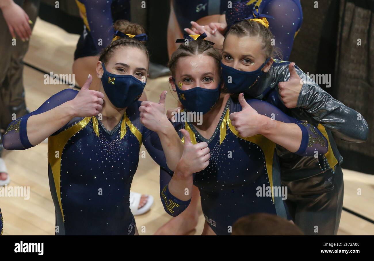 April 3, 2021: Michigan's Natalie Wojcik, Abby Heiskell, and Abby ...