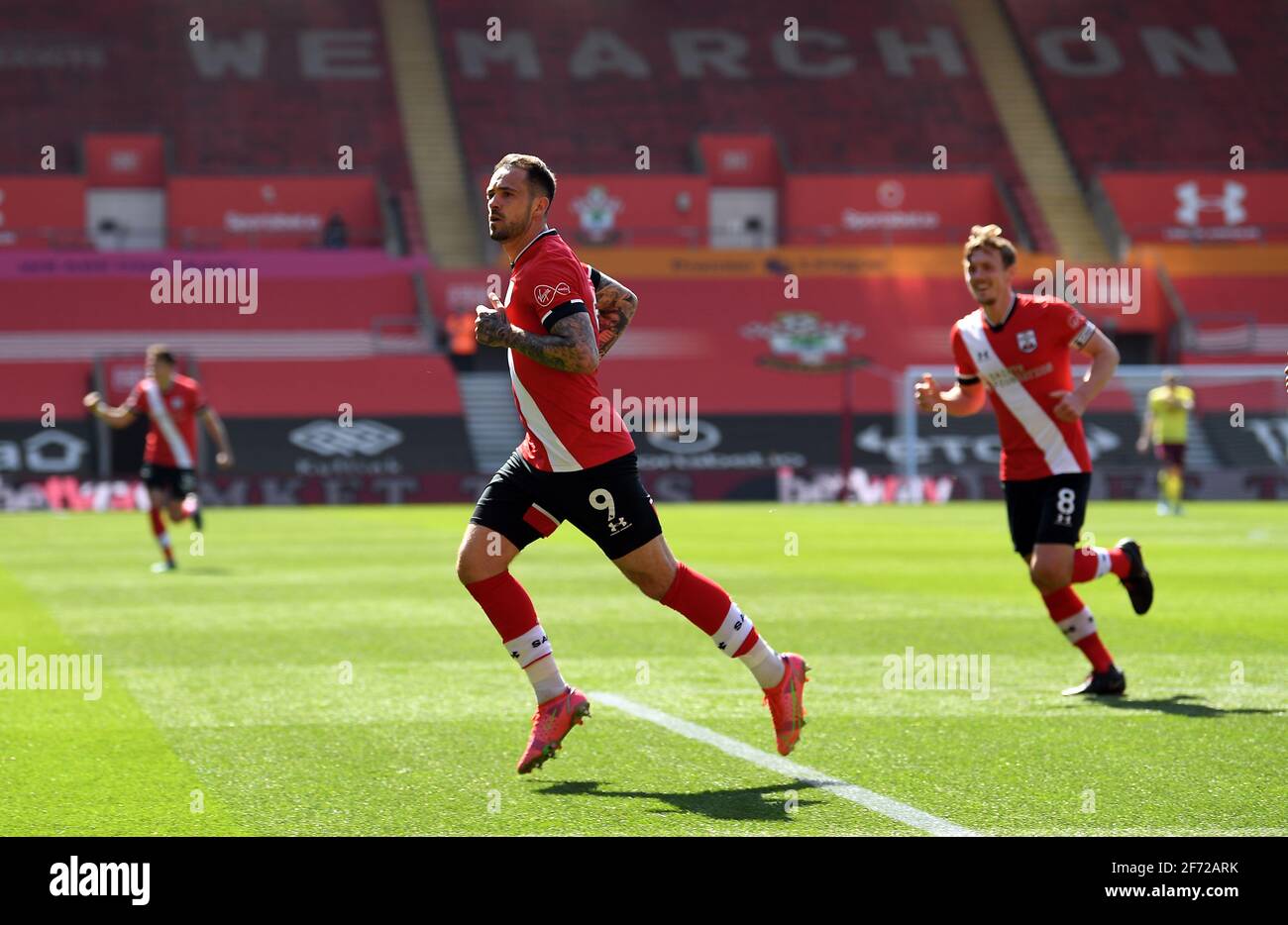Southampton's Danny Ings celebrates scoring their side's second goal of ...