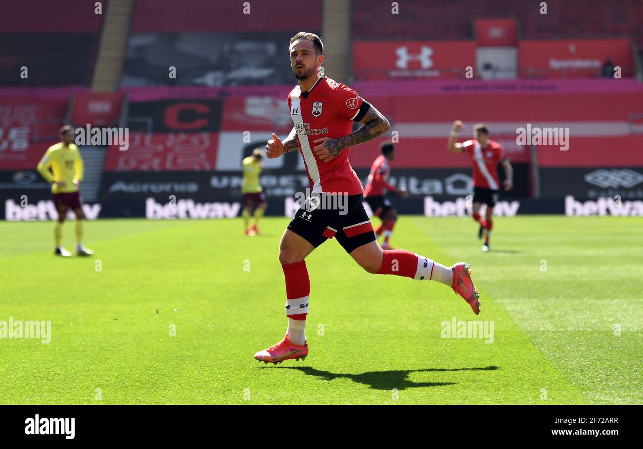 Southampton's Danny Ings celebrates scoring their side's second goal of ...