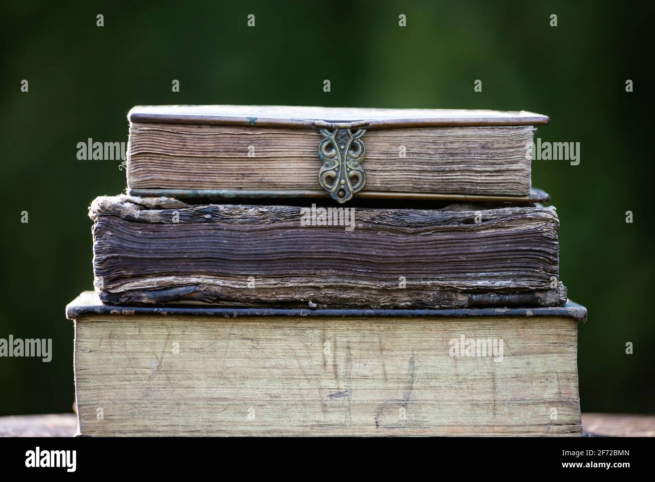 Literature, reading concept: banner or header image with stack of ...