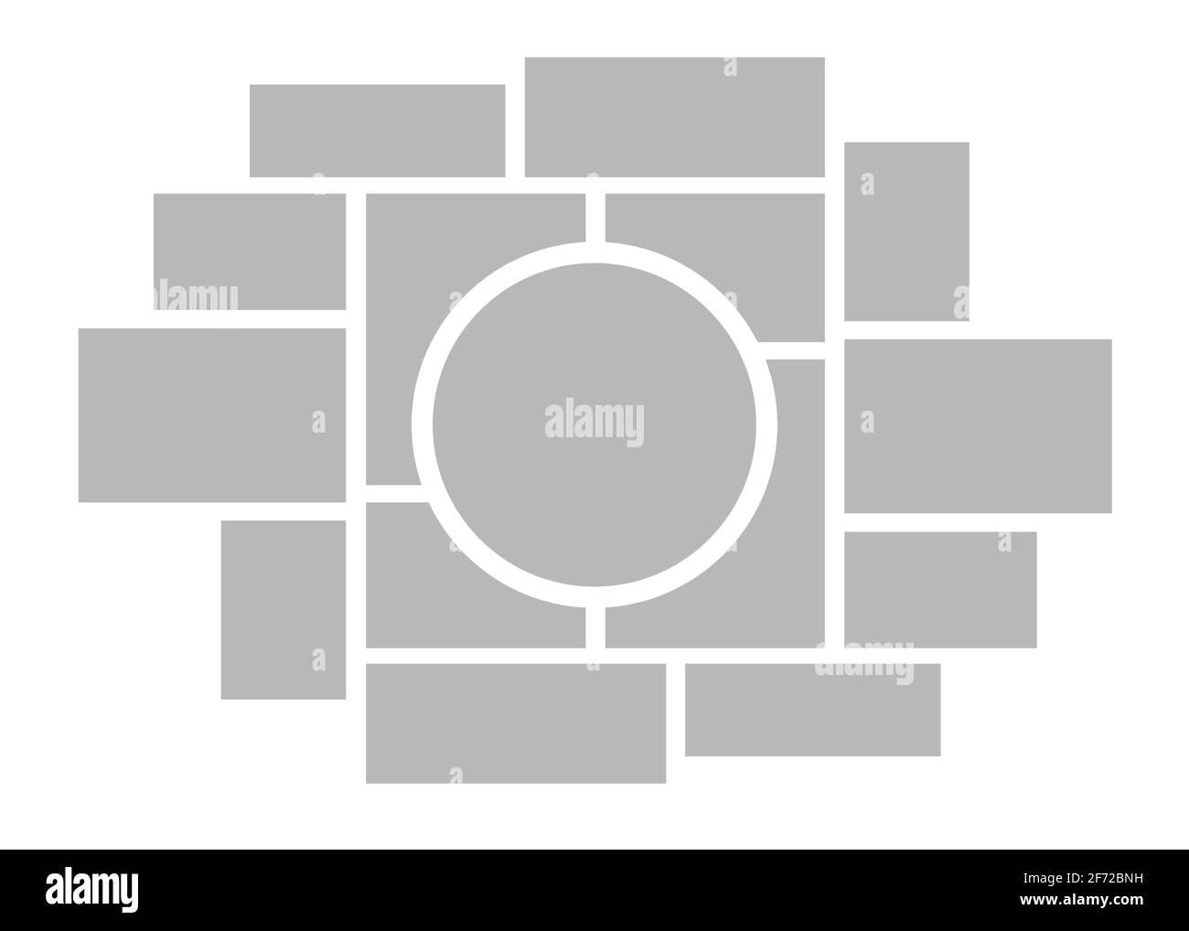 Collage mood board. Branding presentations. Mosaic mood board. Vector ...