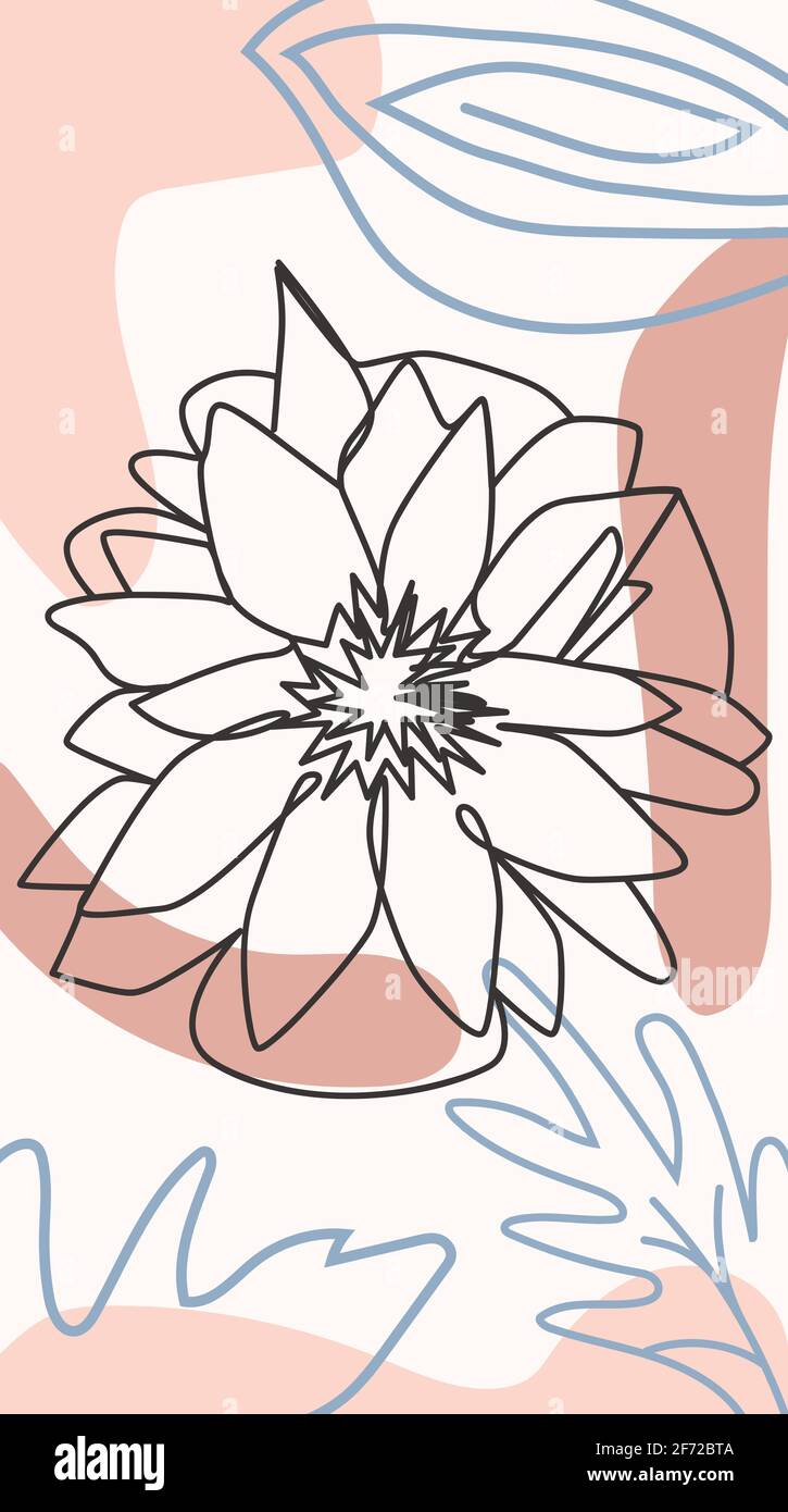 Floral stories template. Garden flora poster, flowers composition ...