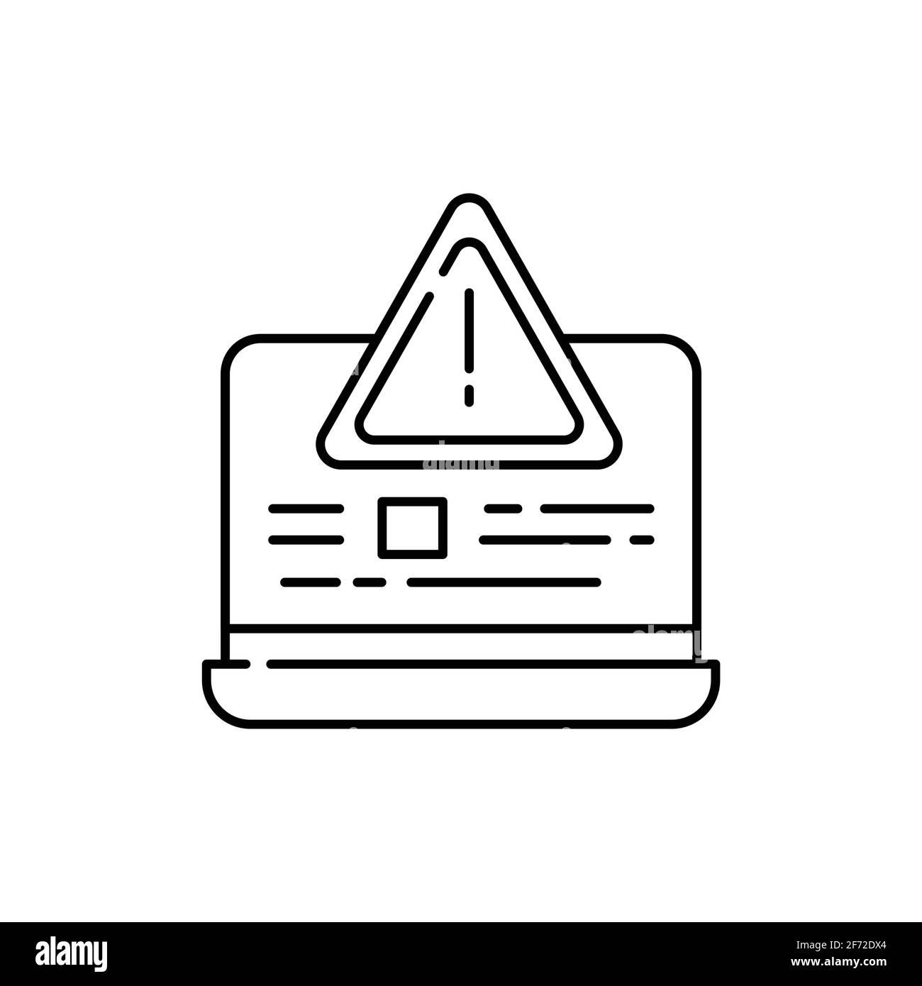 Internet scam olor line icon. Pictogram for web page, mobile app, promo ...