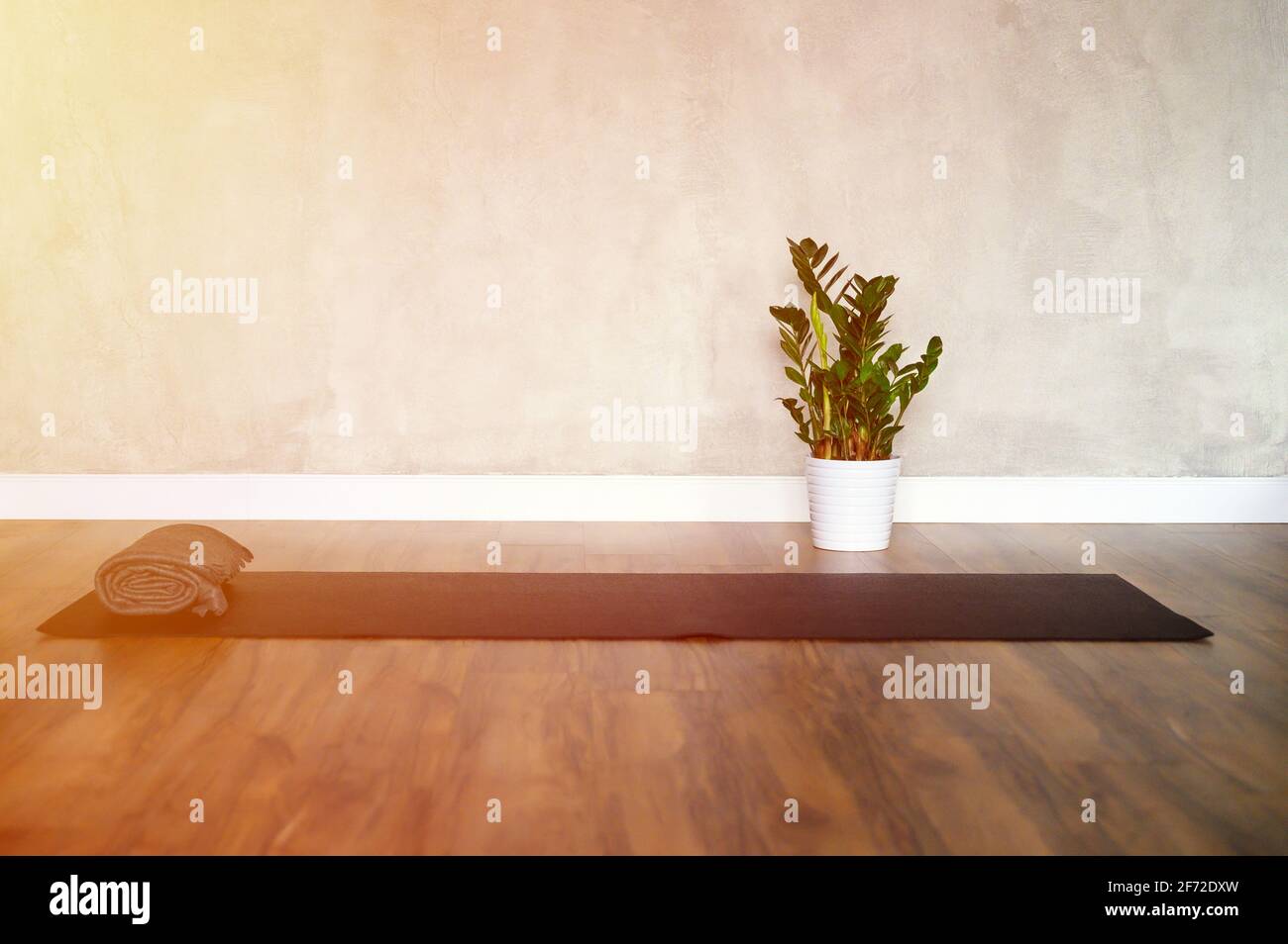 Empty yoga studio interior design hi-res stock photography and images ...