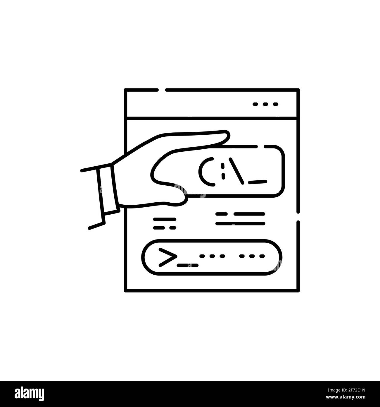 Exploit olor line icon. Pictogram for web page, mobile app, promo. UI ...