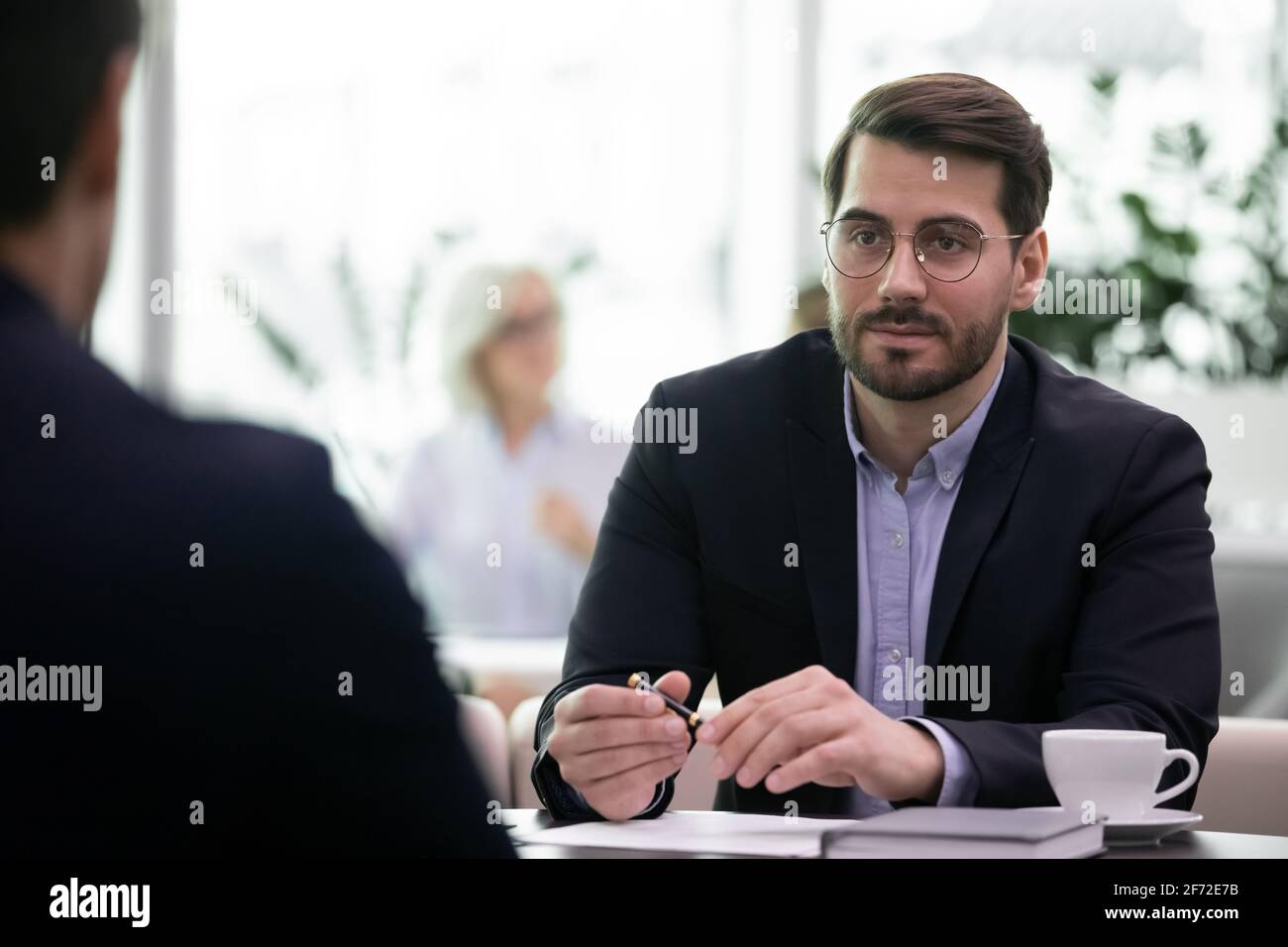 Talk to client hi-res stock photography and images - Alamy