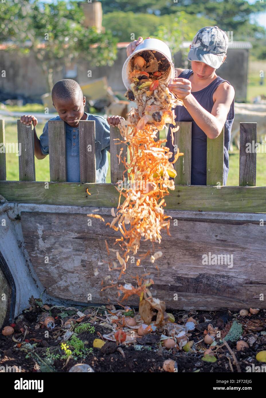 Children in the farm hi-res stock photography and images - Alamy