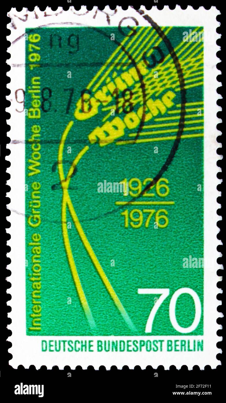 MOSCOW, RUSSIA - DECEMBER 22, 2020: Postage stamp printed in Germany ...