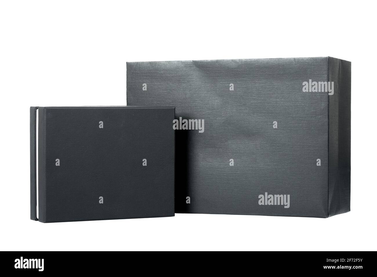 cardboard box with leather texture and a package of design paper of ...