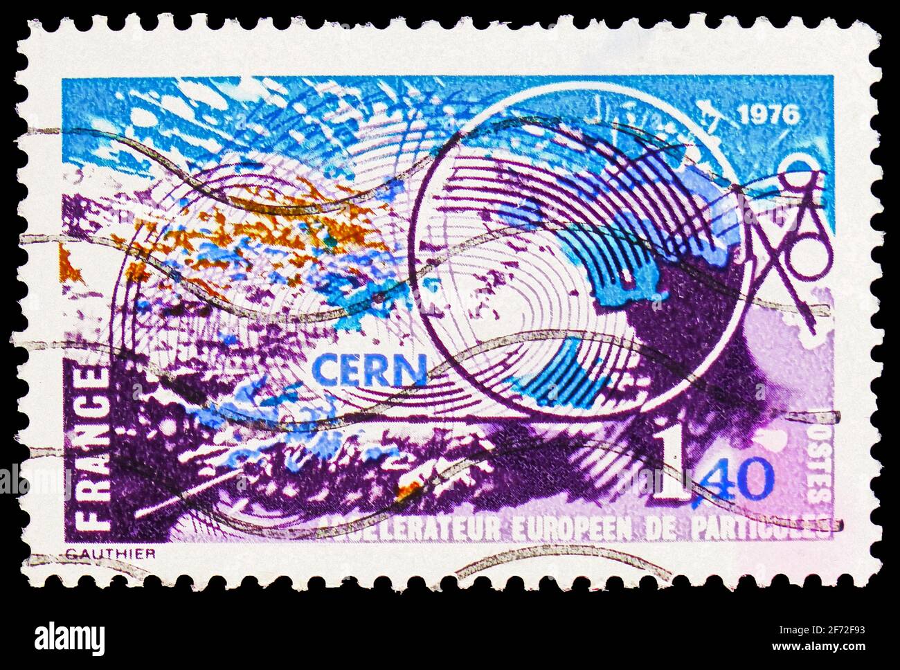 MOSCOW, RUSSIA - DECEMBER 22, 2020: Postage stamp printed in France ...