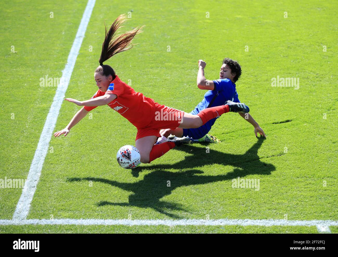 Chelsea's Jess Carter and Birmingham City's Jamie-Lee Napier battle for ...