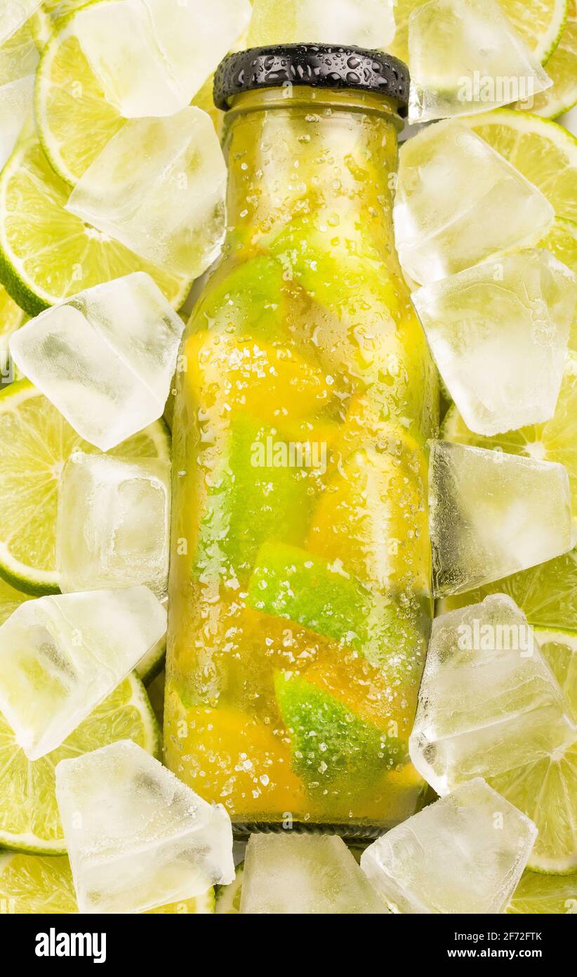 Fresh citrus lemonade with lemons - Citrus × limon Stock Photo - Alamy
