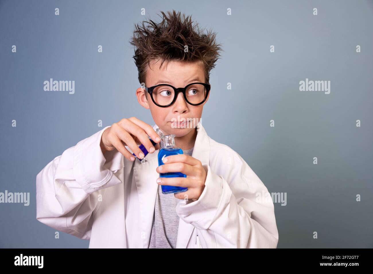 Mad scientist child hi-res stock photography and images - Alamy