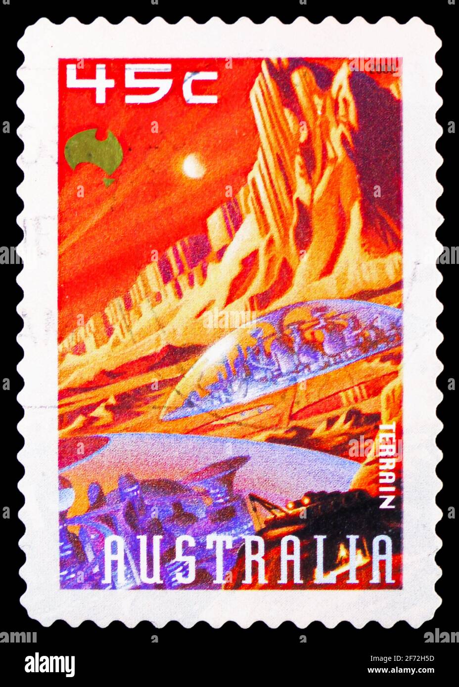 MOSCOW, RUSSIA - DECEMBER 22, 2020: Postage stamp printed in Australia ...