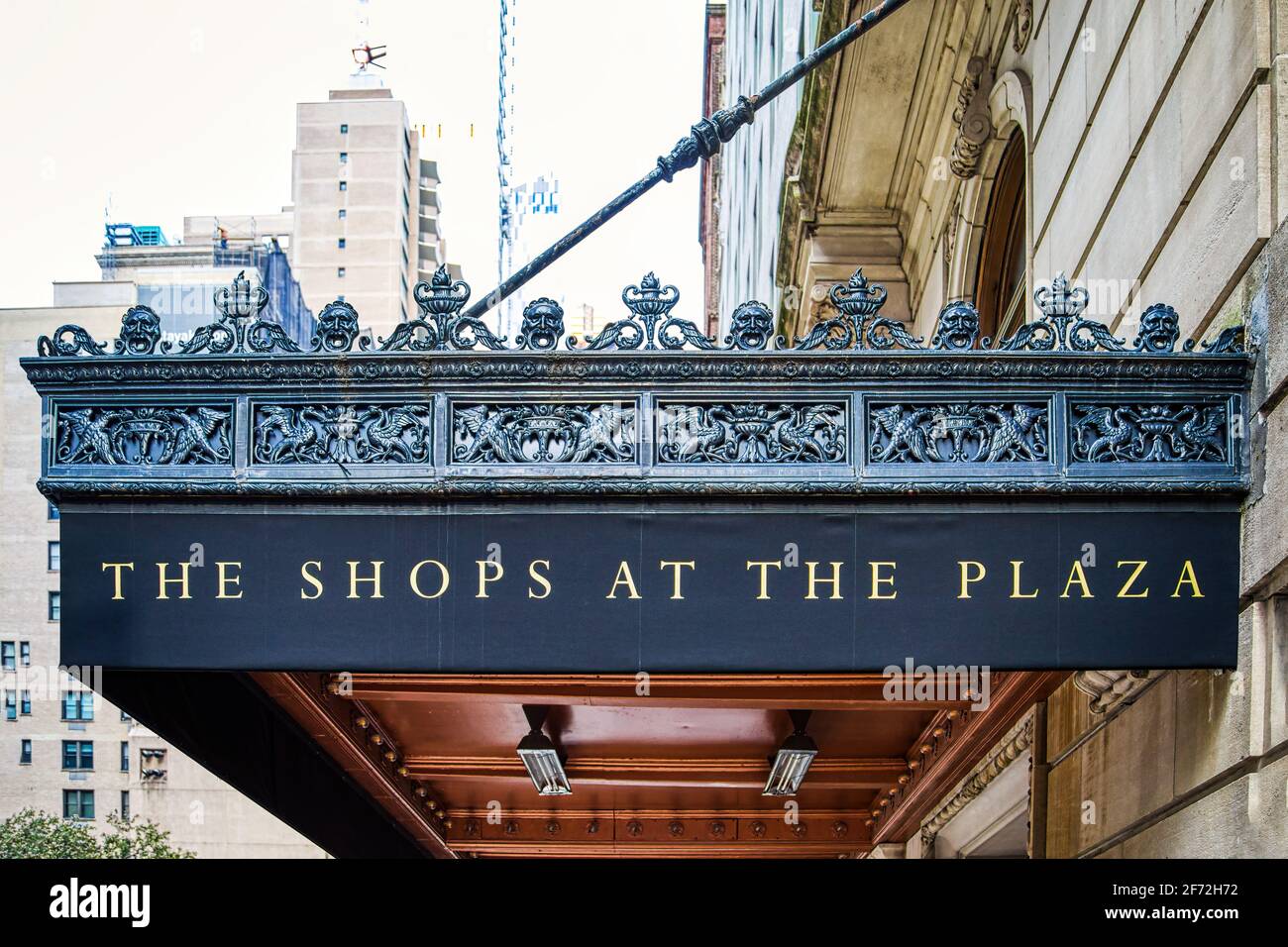 A marquee at The Plaza, W 58th Street Stock Photo - Alamy