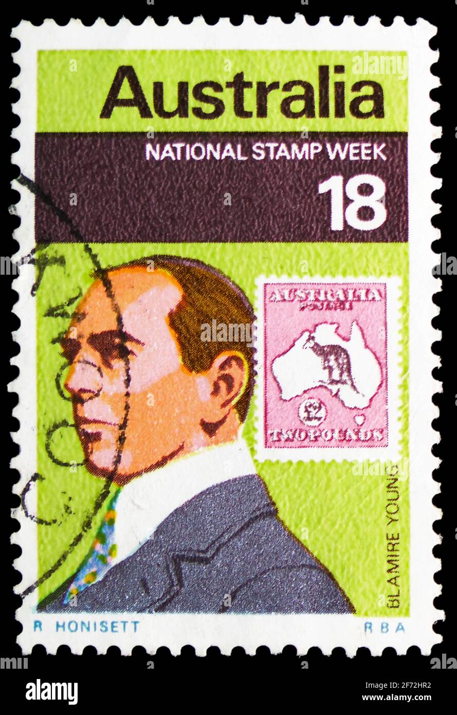 MOSCOW, RUSSIA - DECEMBER 22, 2020: Postage stamp printed in Australia ...