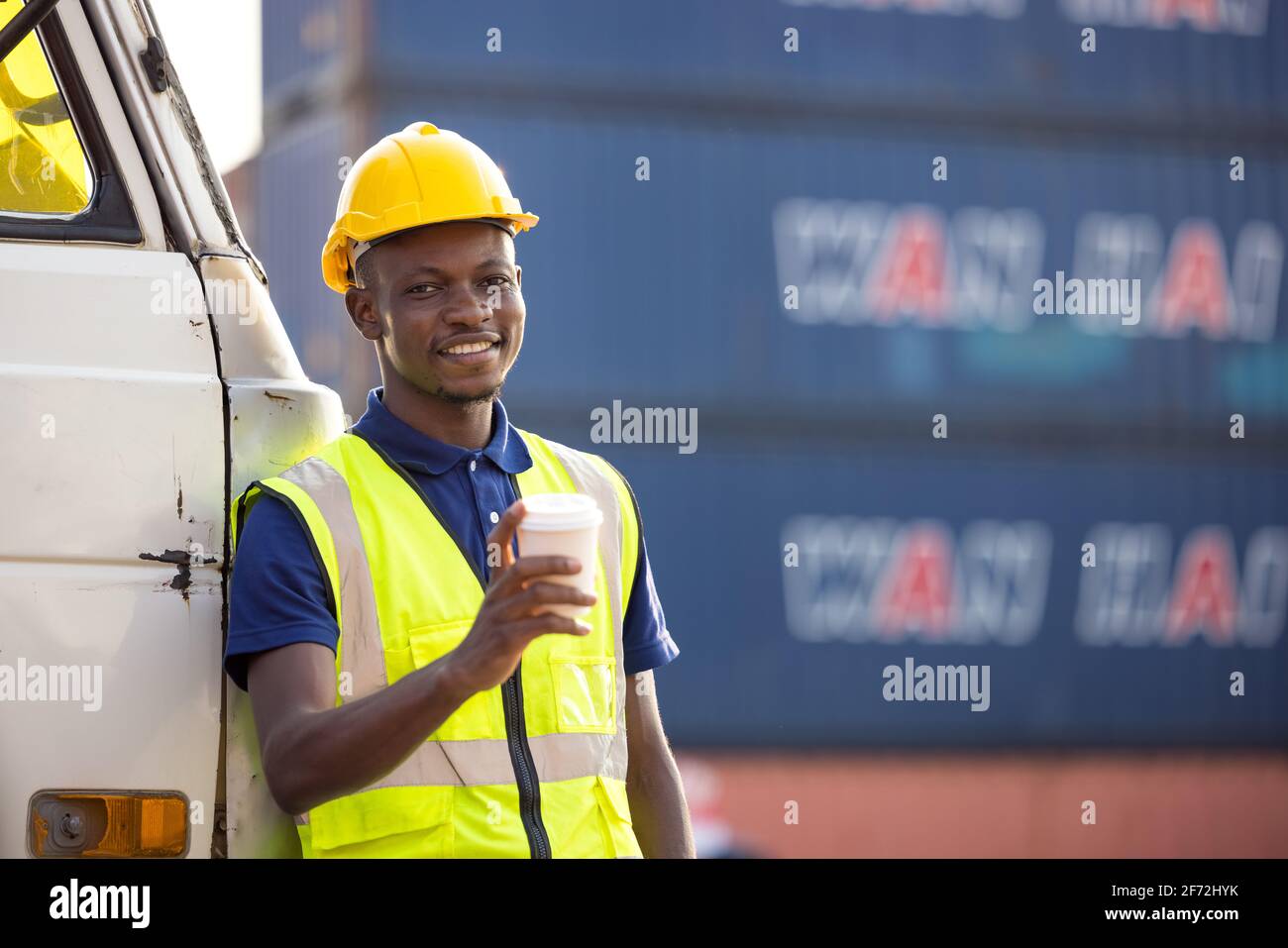 African American businessman drinking coffee, black man have coffee ...
