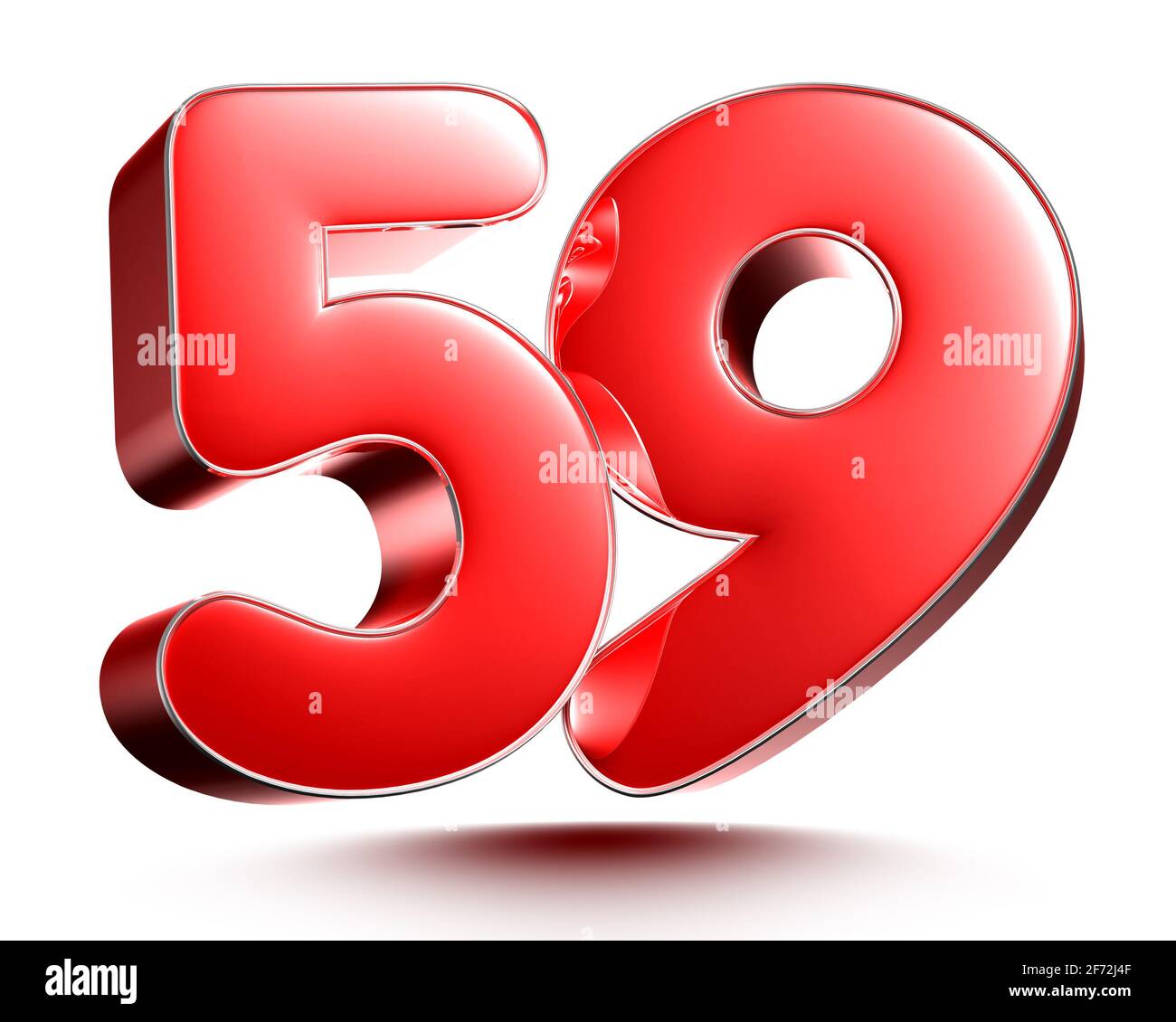3d number 59 hi-res stock photography and images - Alamy